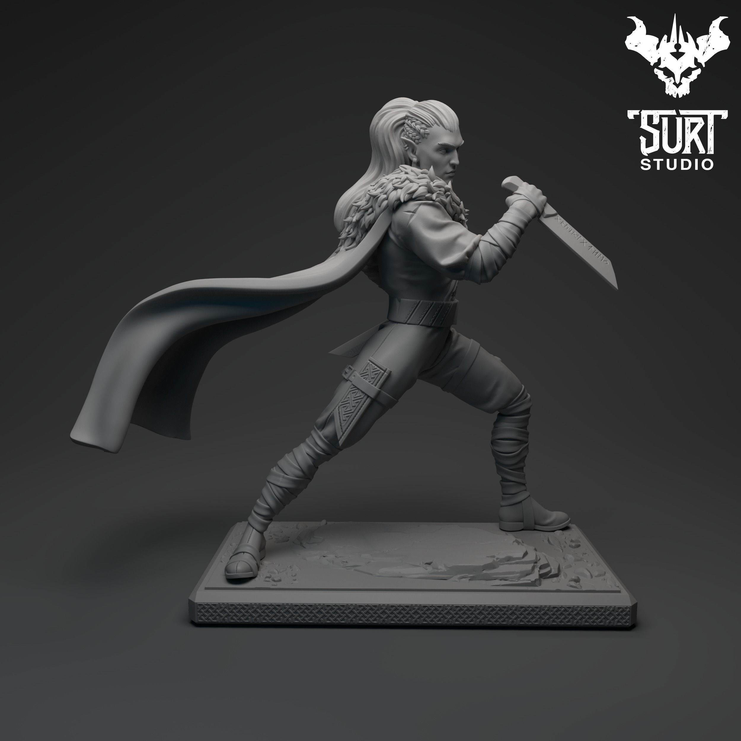 Dark elf 3D model 3D printable | CGTrader
