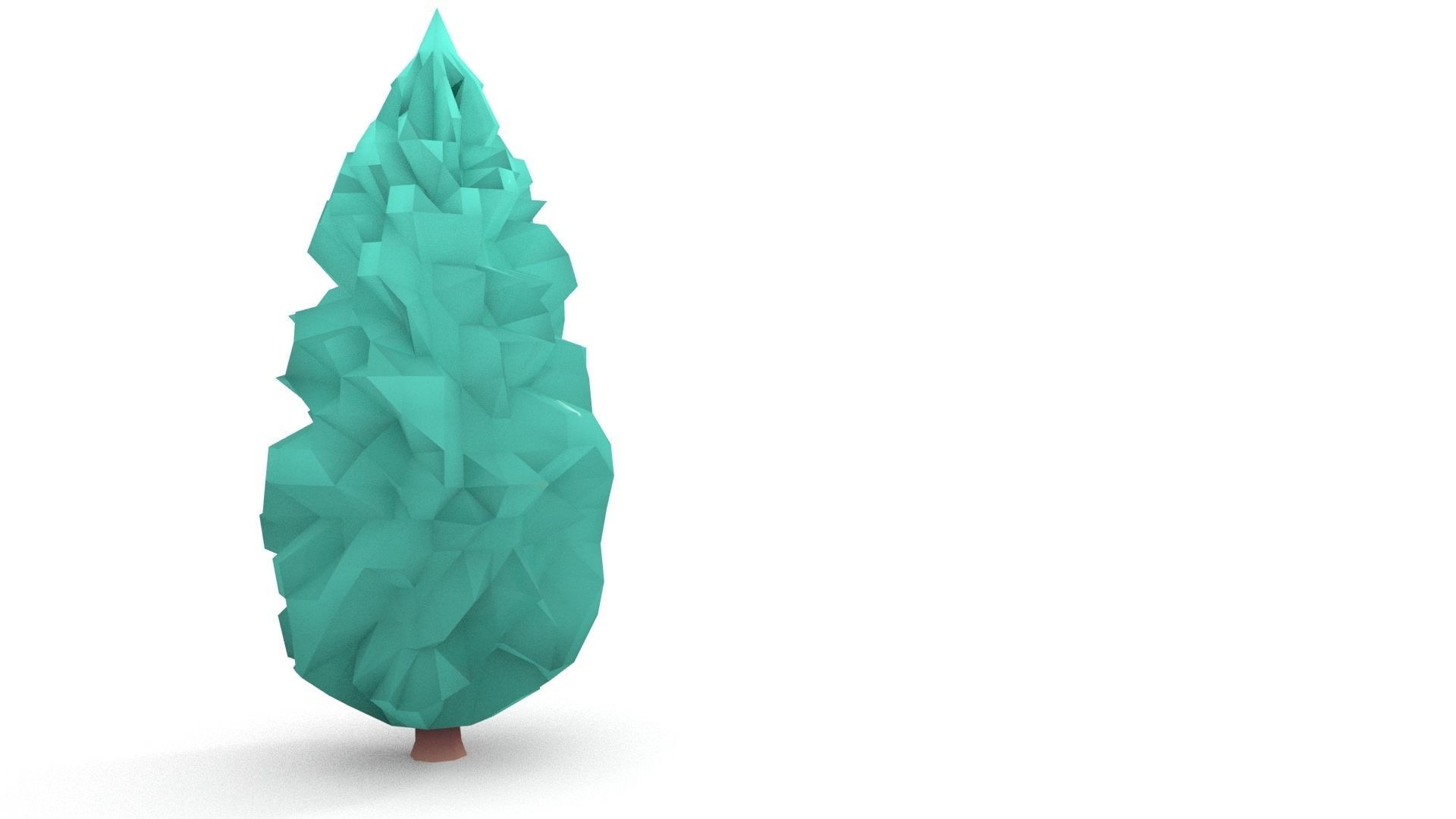 3D model Low poly Stylized cypress collection VR / AR / low-poly | CGTrader
