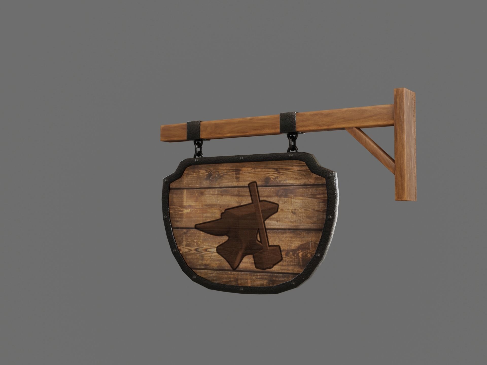3D model Medival Sign Set VR / AR / low-poly | CGTrader