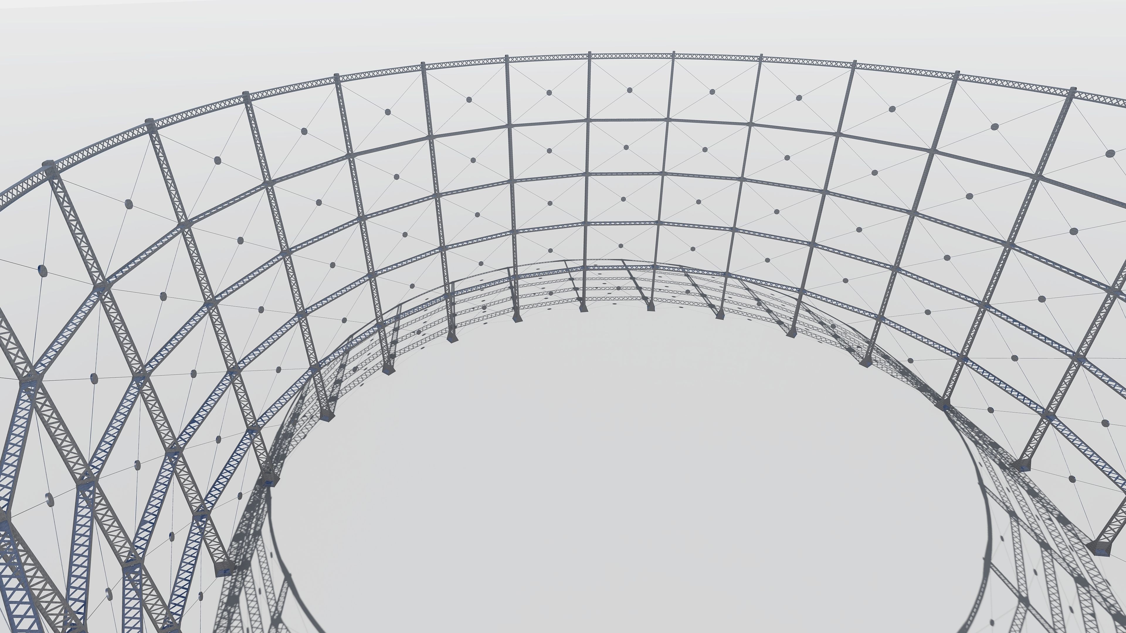 Gas holder structure 3D model 3D printable | CGTrader