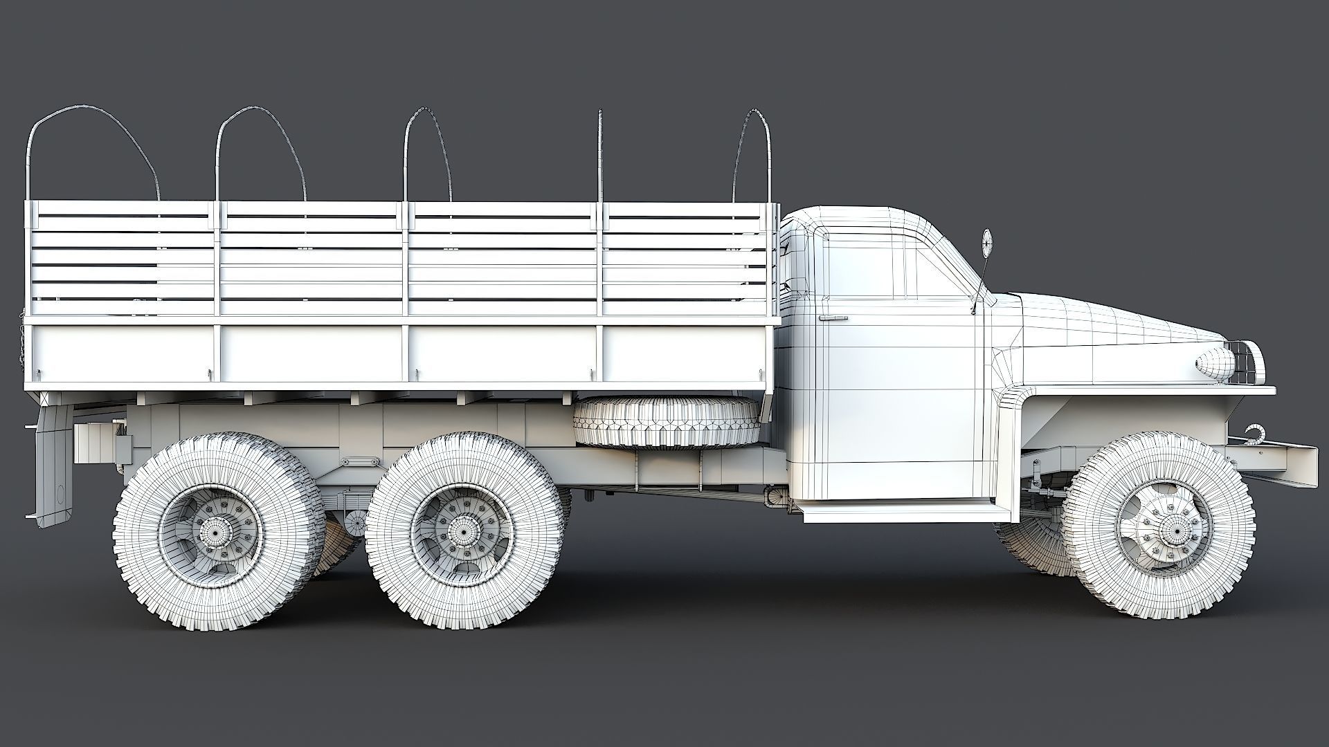 3D model Studebaker US6 military truck us army VR / AR / low-poly | CGTrader