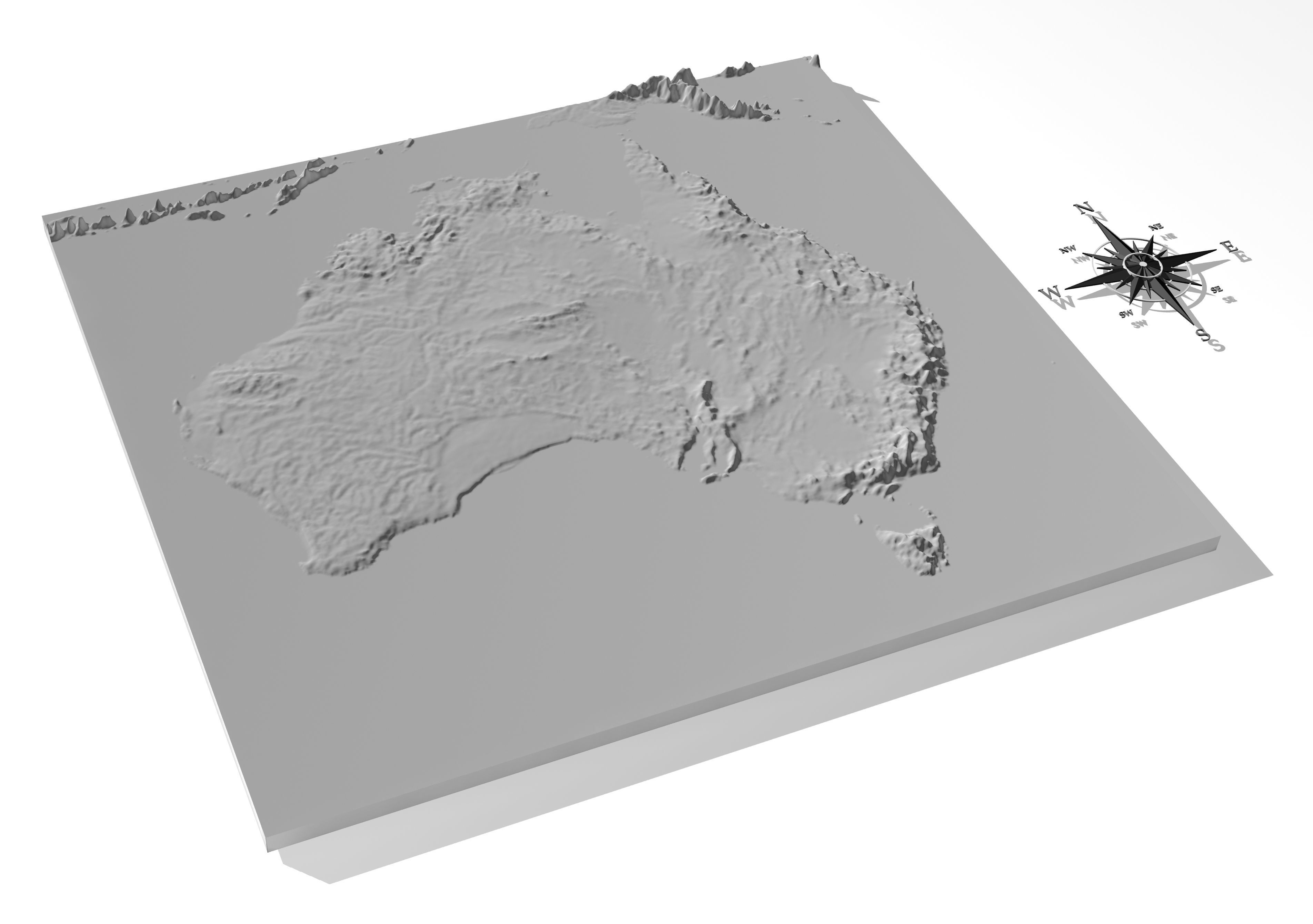 Australia High resolution 3D relief maps 3D model | CGTrader