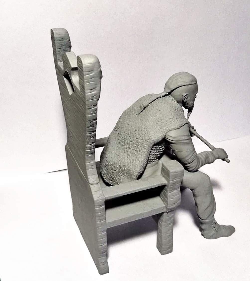 King Ragnar Lothbrook Throne Historical Viking 3D Model Print 3D model ...