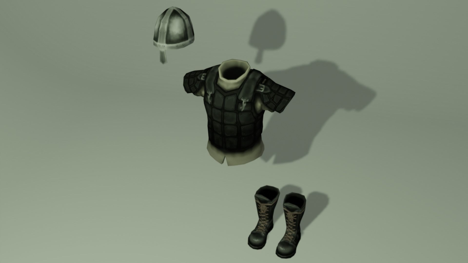 3D model Lowpoly medium armor set VR / AR / low-poly | CGTrader