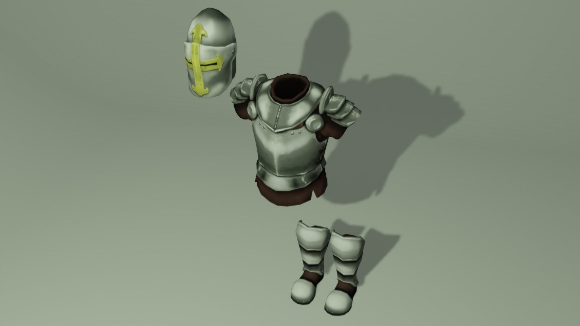 3D model Lowpoly heavy armor set VR / AR / low-poly | CGTrader