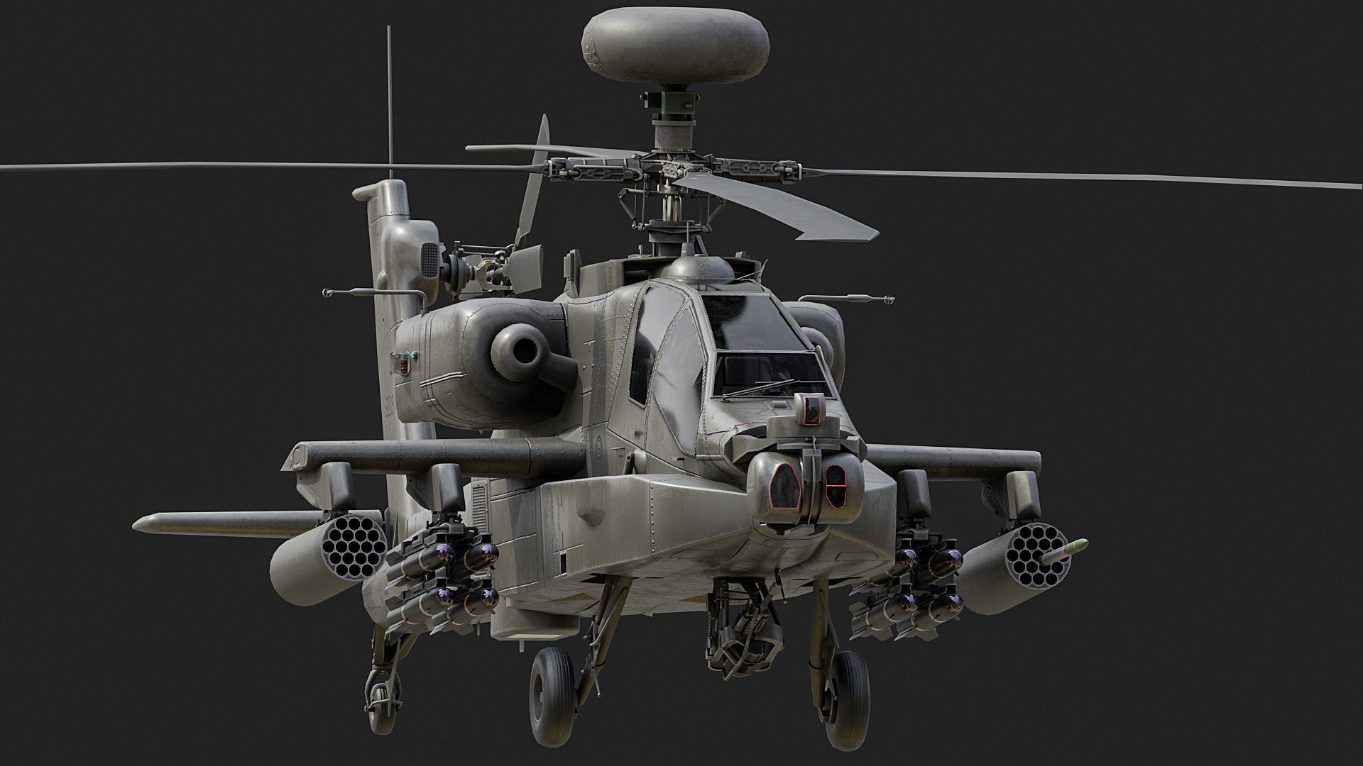 3D model AH64 Apache Helicopters VR / AR / low-poly | CGTrader