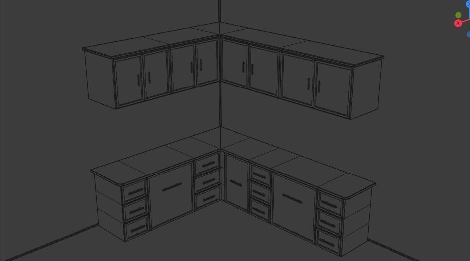 Kitchen Cabinet free 3D model | CGTrader