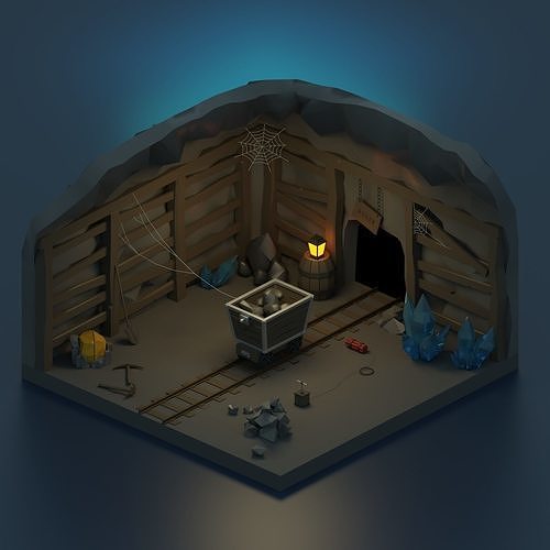 3D model Mining VR / AR / low-poly | CGTrader