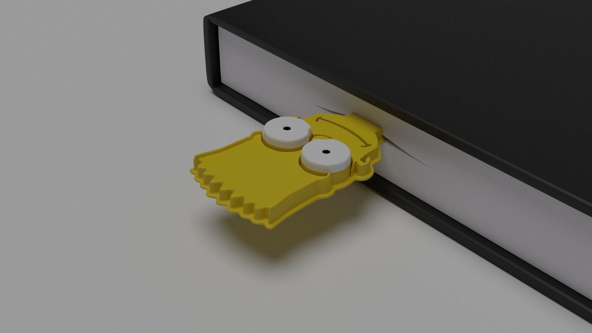 Bart Simpson Bookmark 3D model 3D printable | CGTrader