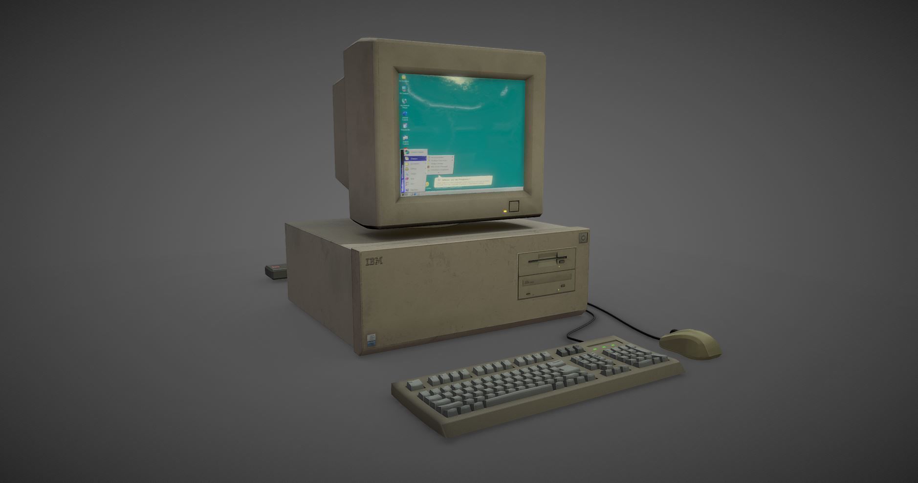 3D model old pc VR / AR / low-poly | CGTrader