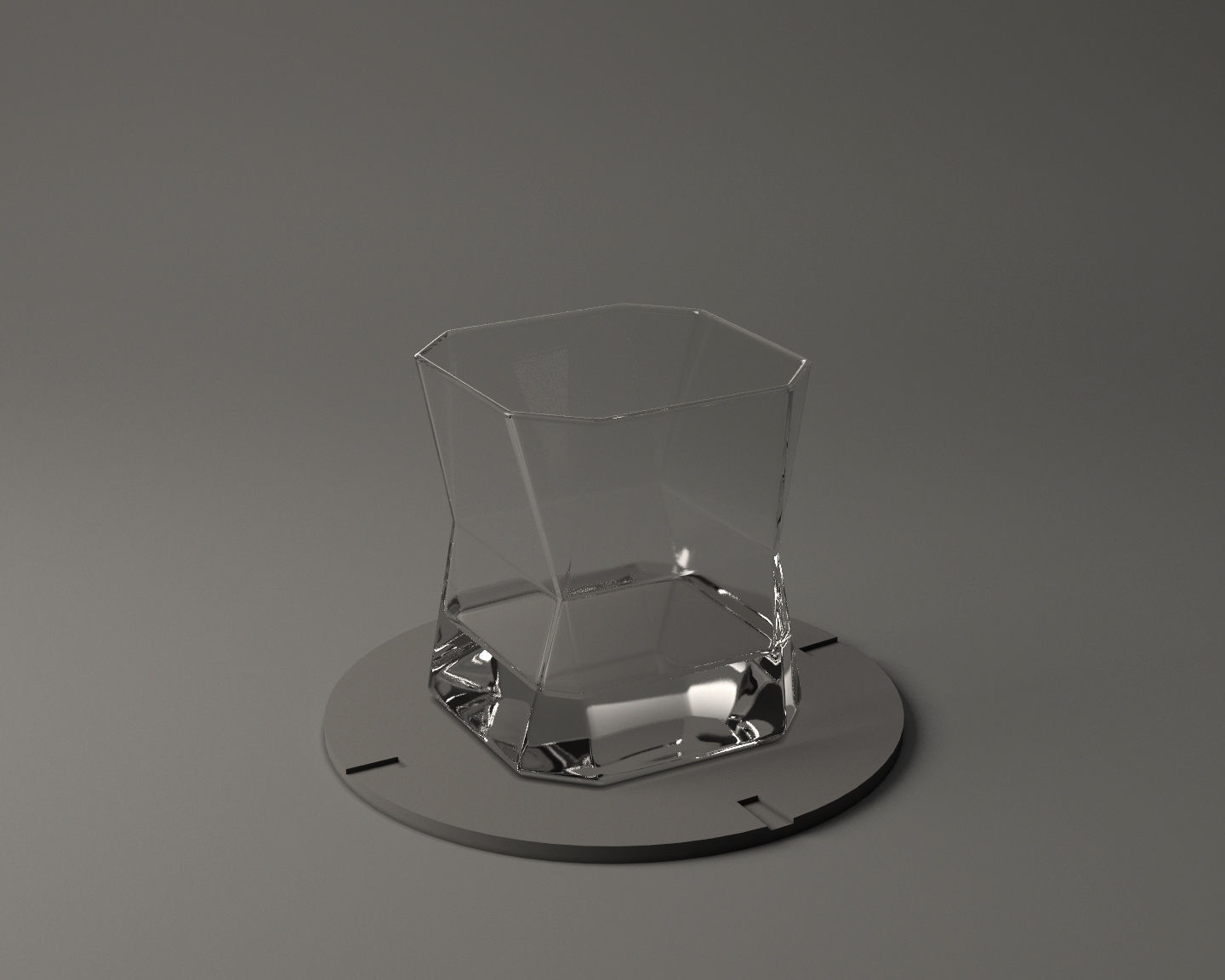GLASSWARE---Alcohol Square Glass 3D model 3D printable | CGTrader