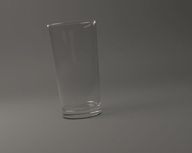 GLASSWARE--- Long Glass 003 3D model 3D printable | CGTrader