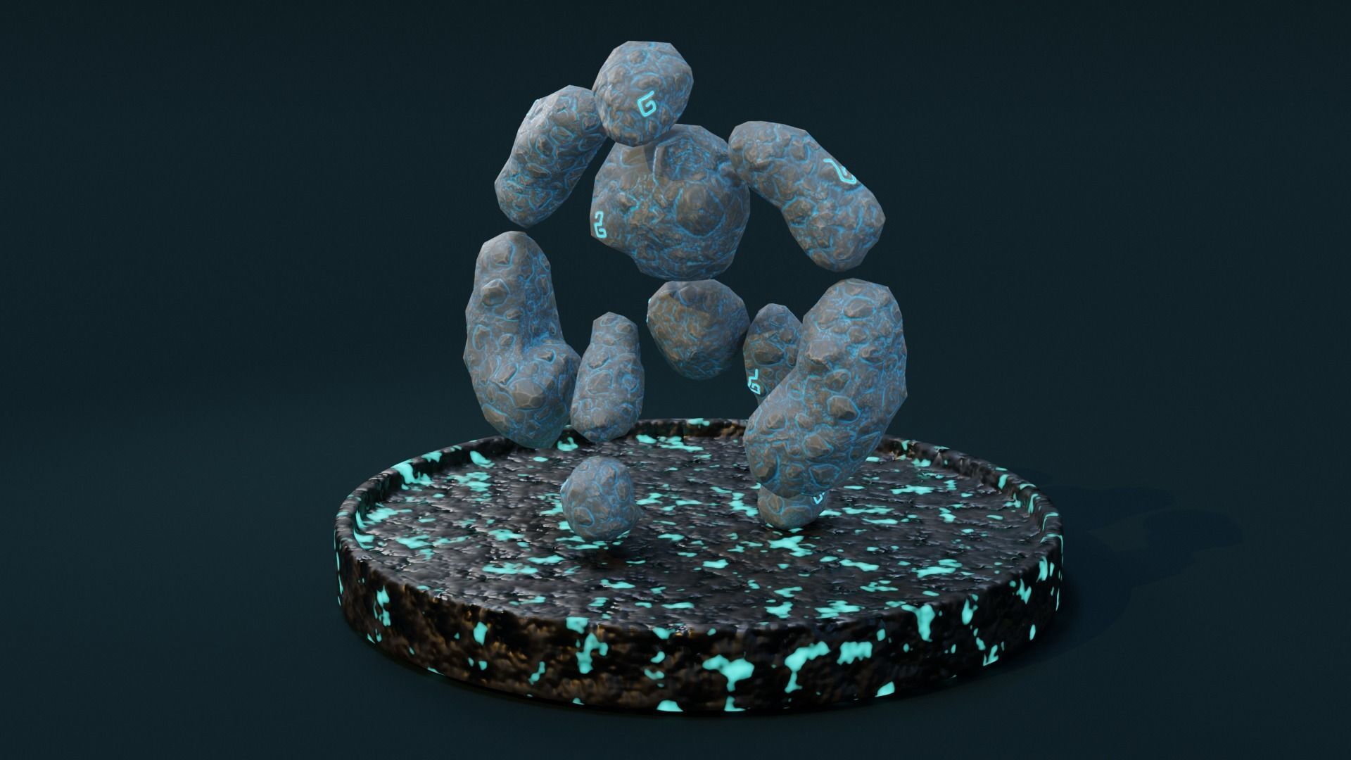 3D model Rune Golem VR / AR / low-poly rigged animated | CGTrader