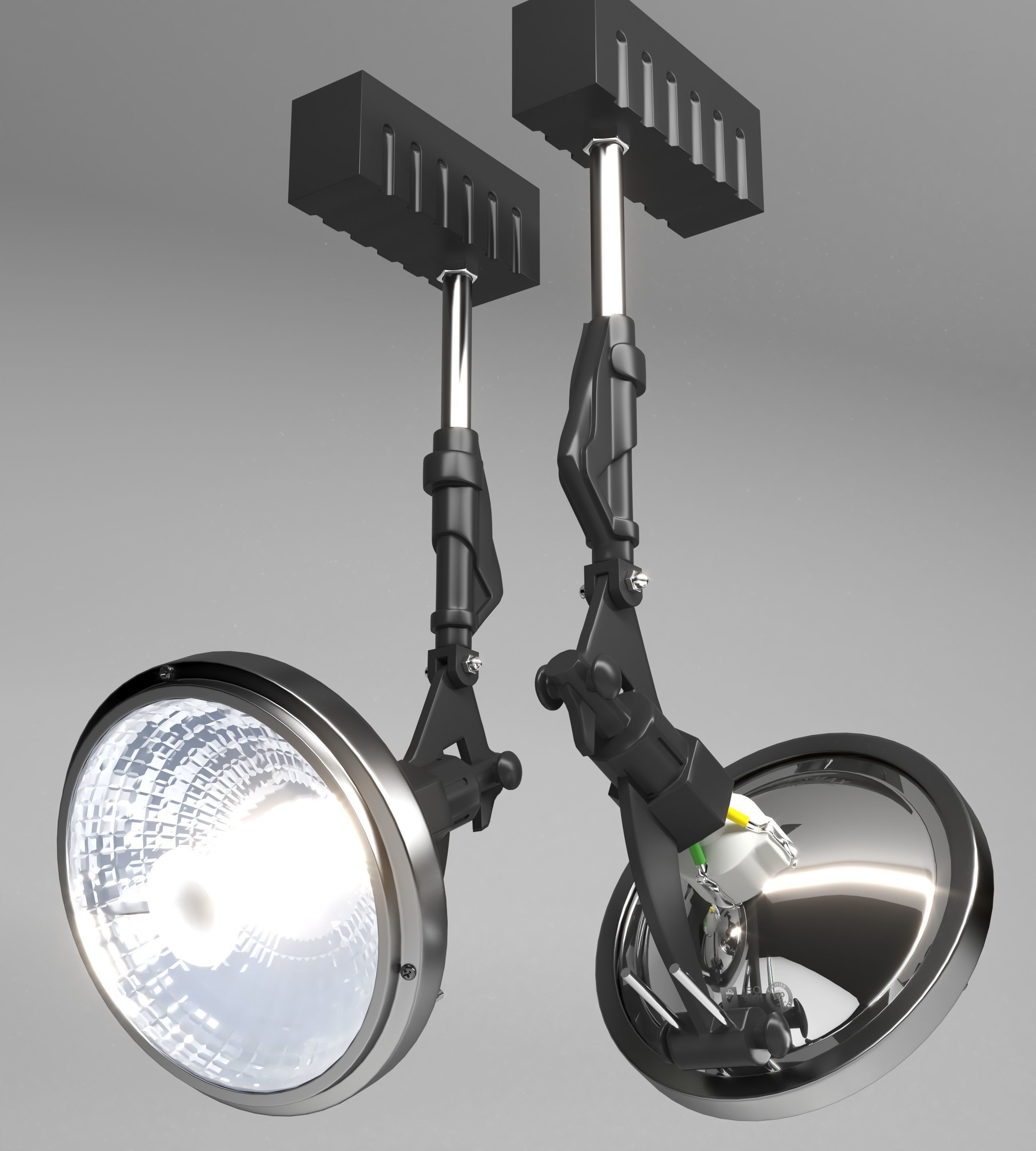 Halogen light 3D model | CGTrader