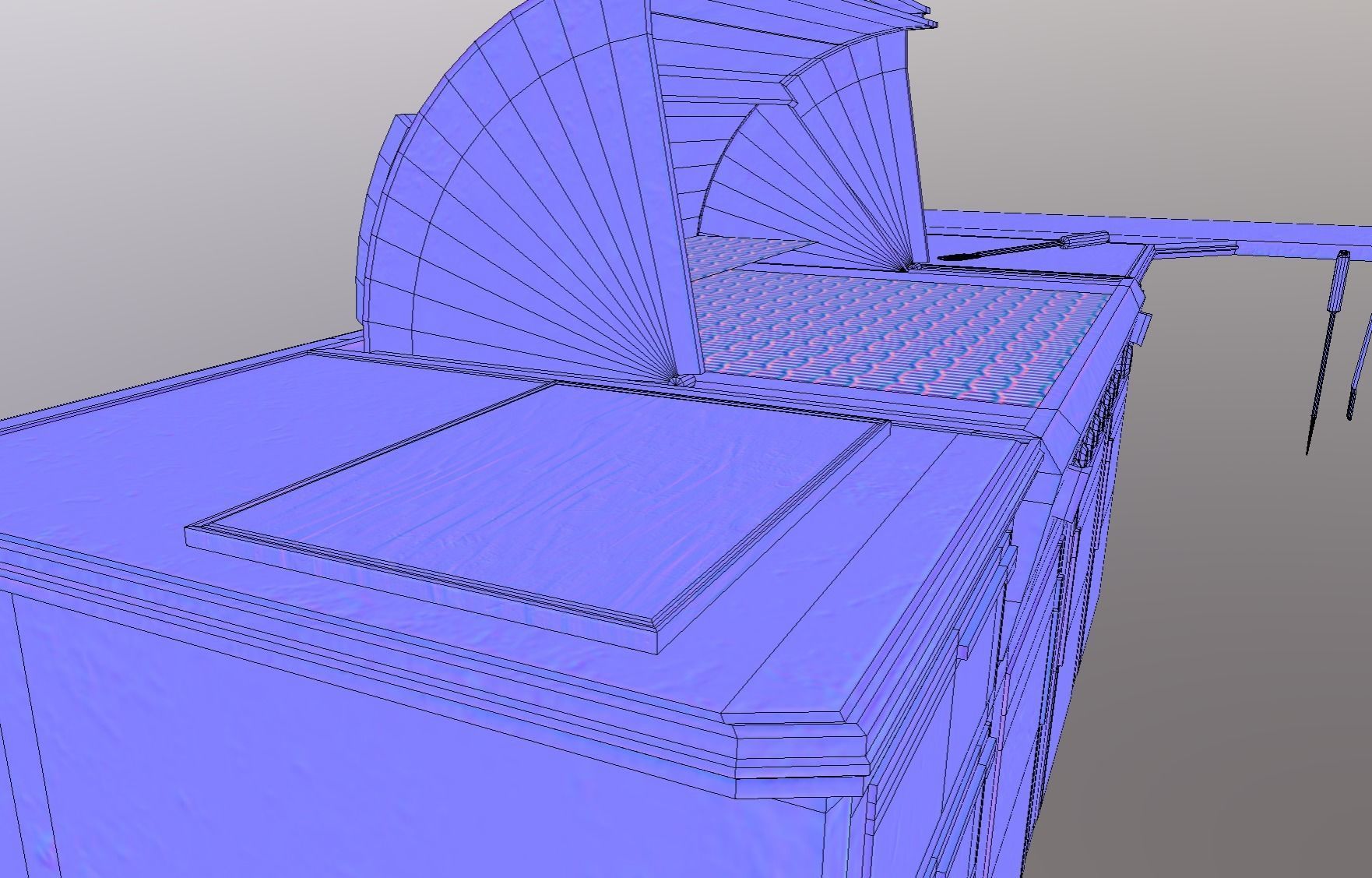 3D model Scifi Barbecue Grill VR / AR / low-poly | CGTrader