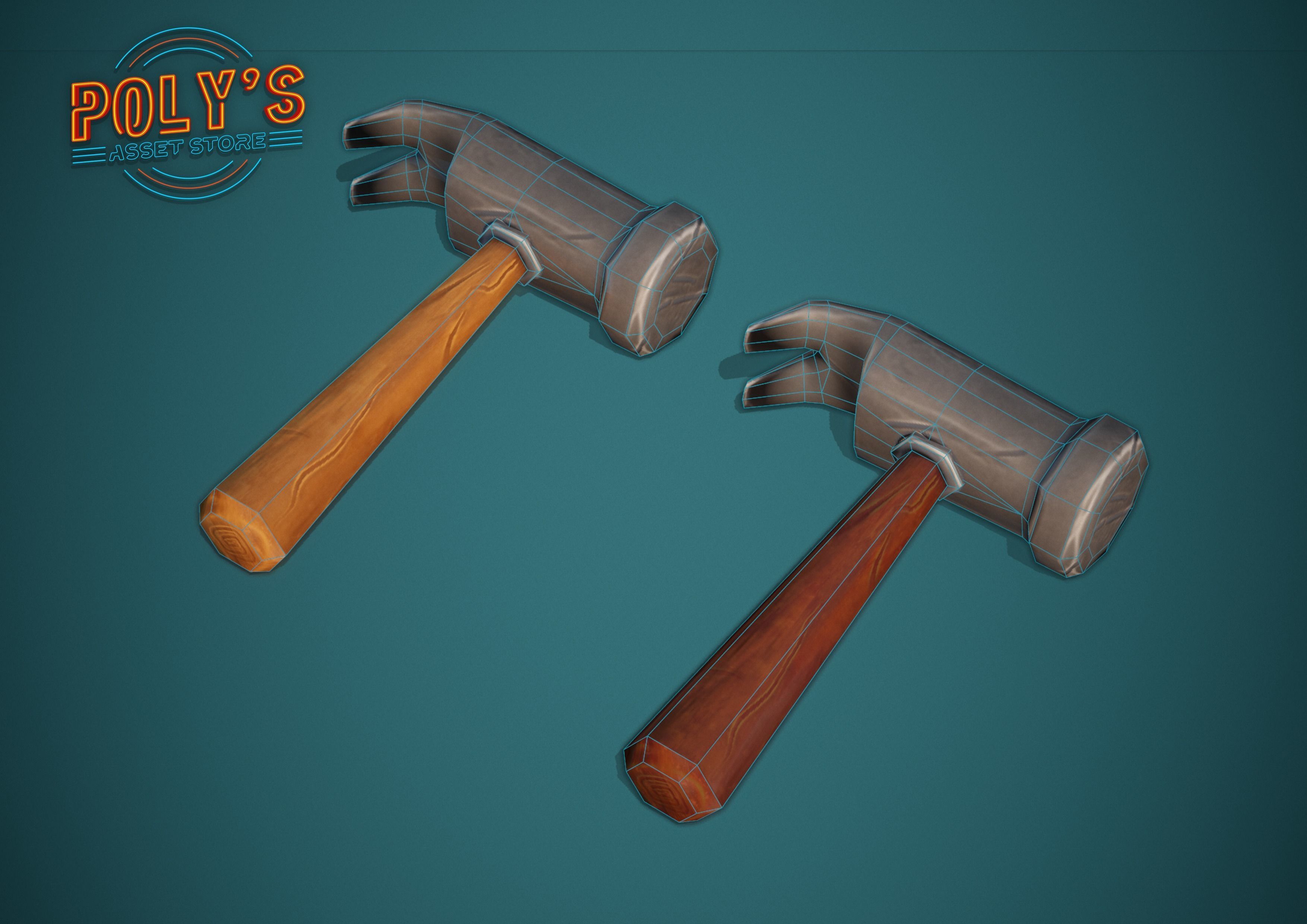 3D model Toolbox and tools - Stylized Low Poly VR / AR / low-poly ...