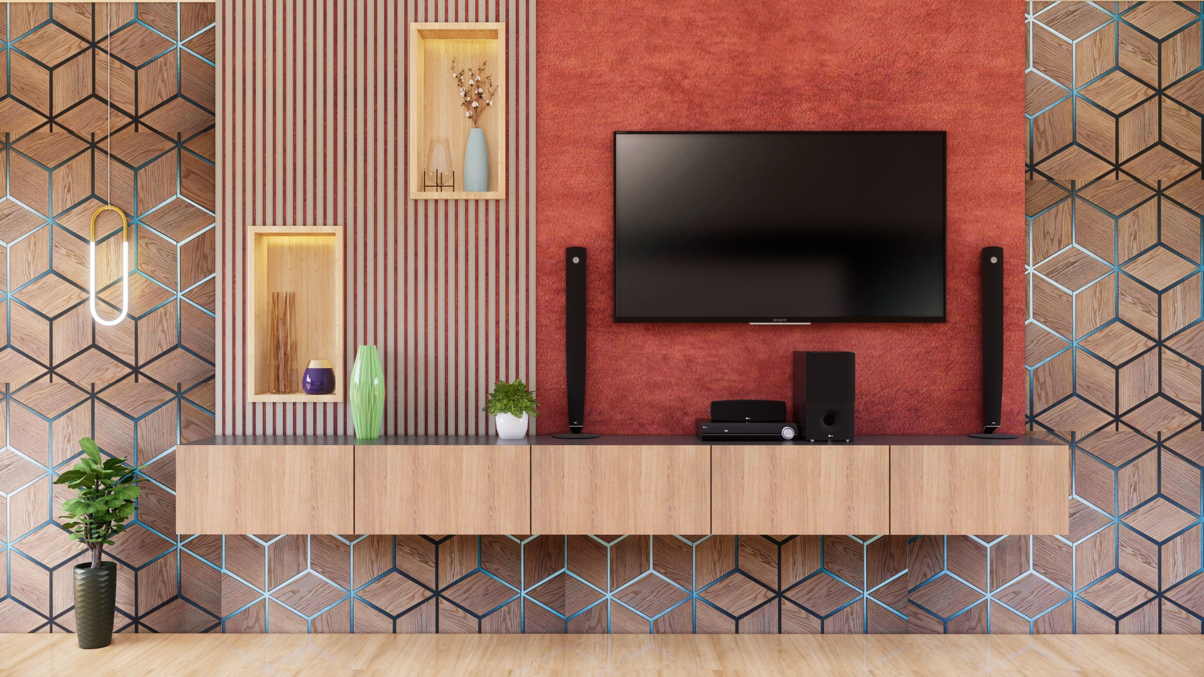 technology 3D TV UNIT | CGTrader