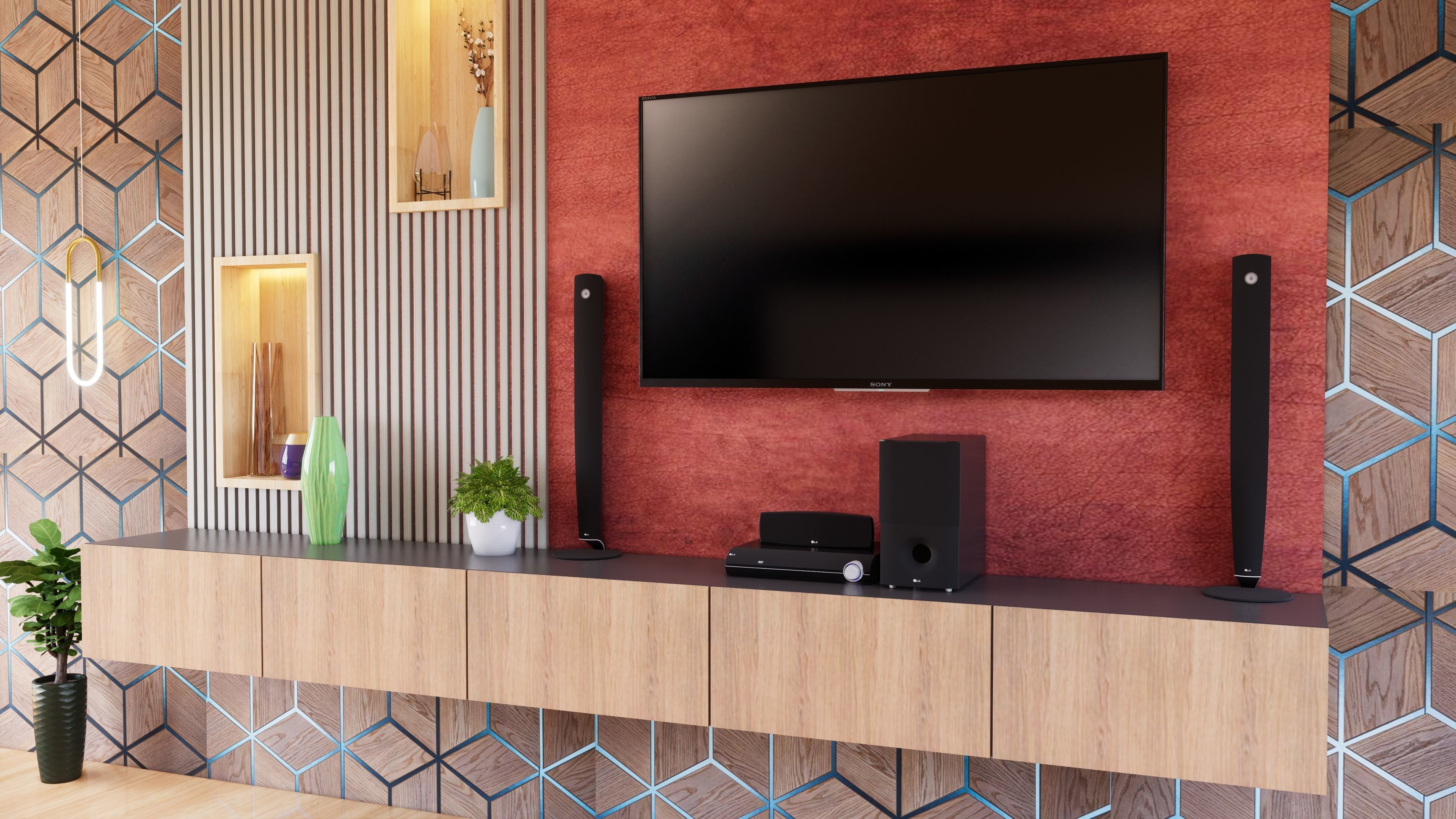 TV UNIT 3D model | CGTrader