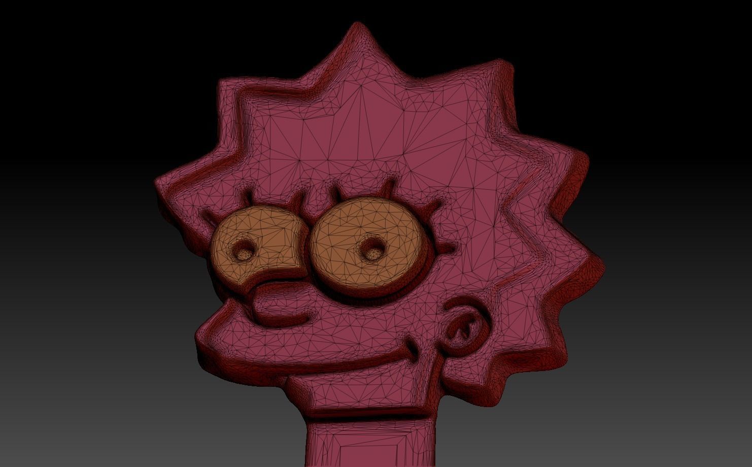Lisa Simpson Bookmark 3D model 3D printable | CGTrader