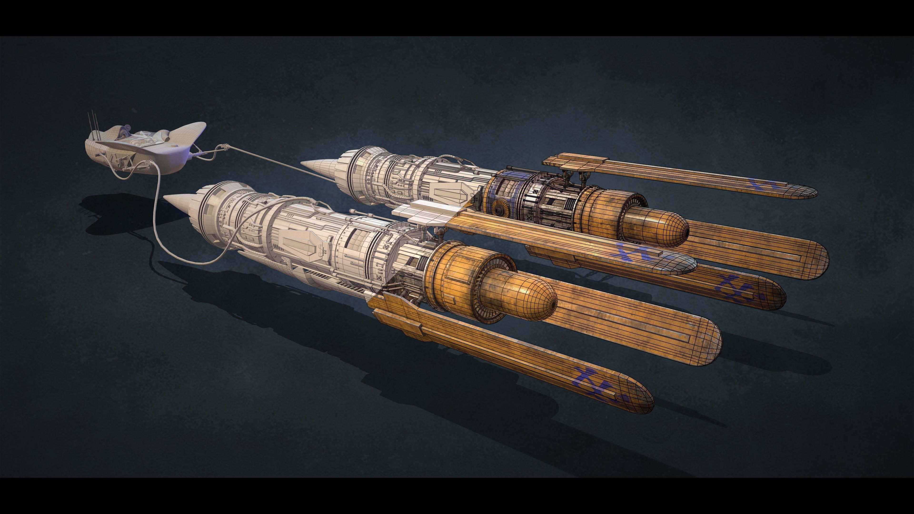 3D model Anakin Podracer from Star Wars - Episode 1 - The Phantom ...