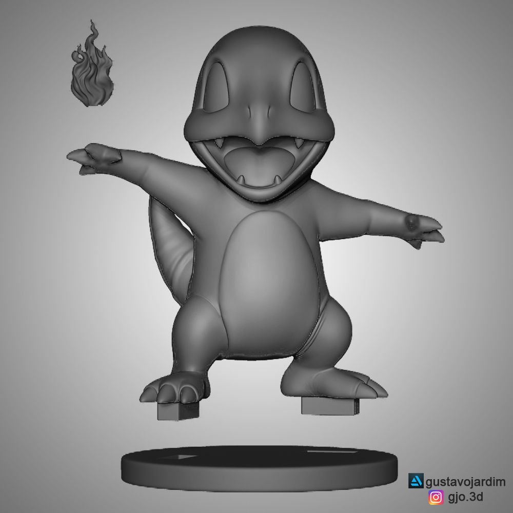 Charmander for 3D Print 3D model 3D printable | CGTrader