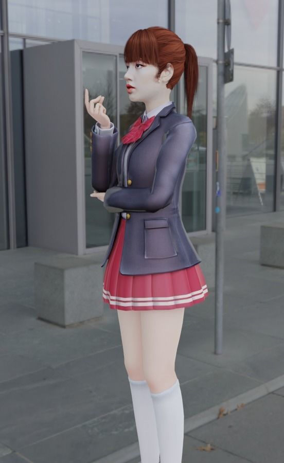 Blackpink Lisa 3D model rigged | CGTrader