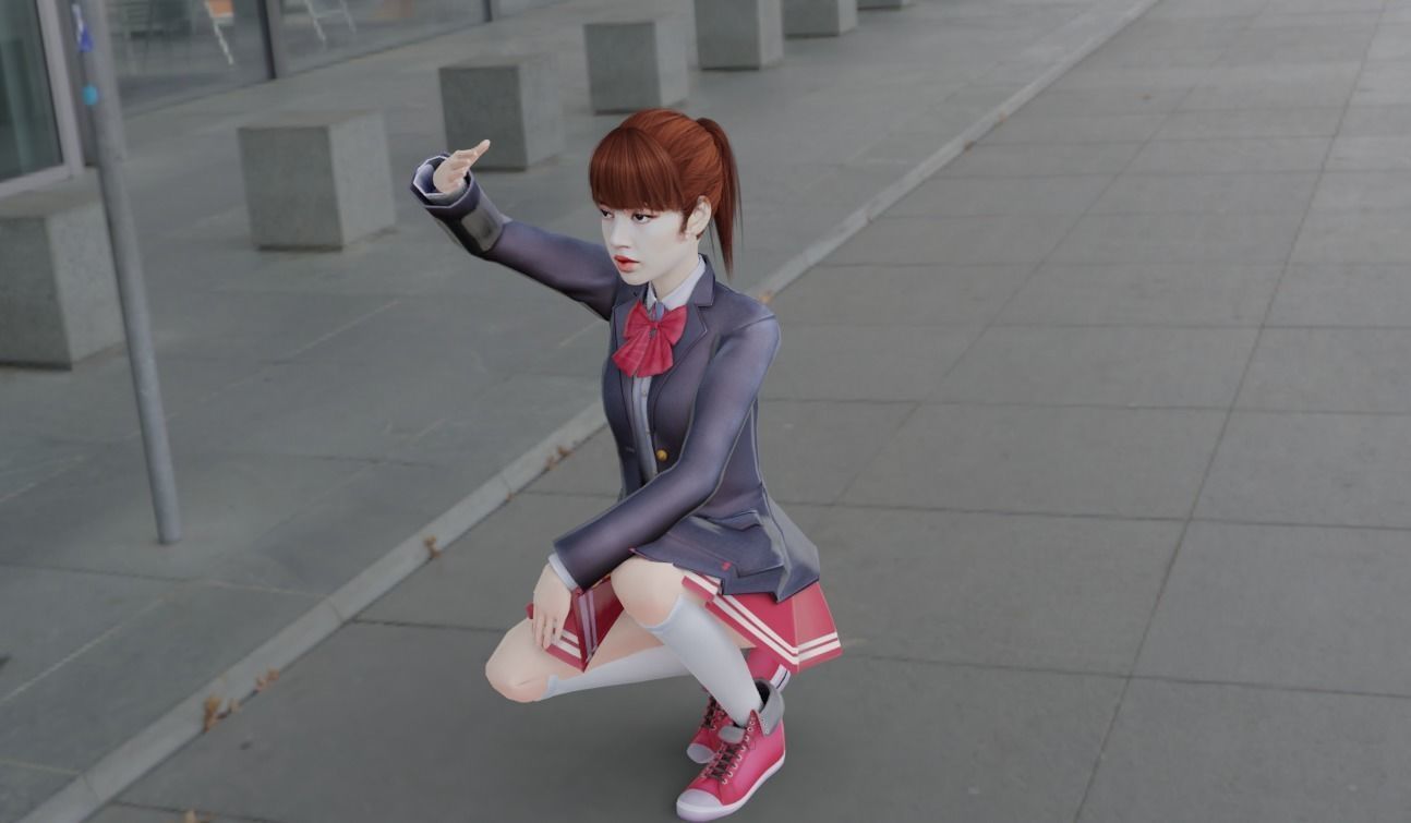 Blackpink Lisa 3D model rigged | CGTrader