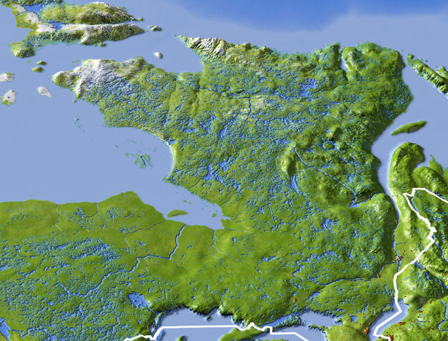 Canada High resolution 3D relief maps 3D model | CGTrader
