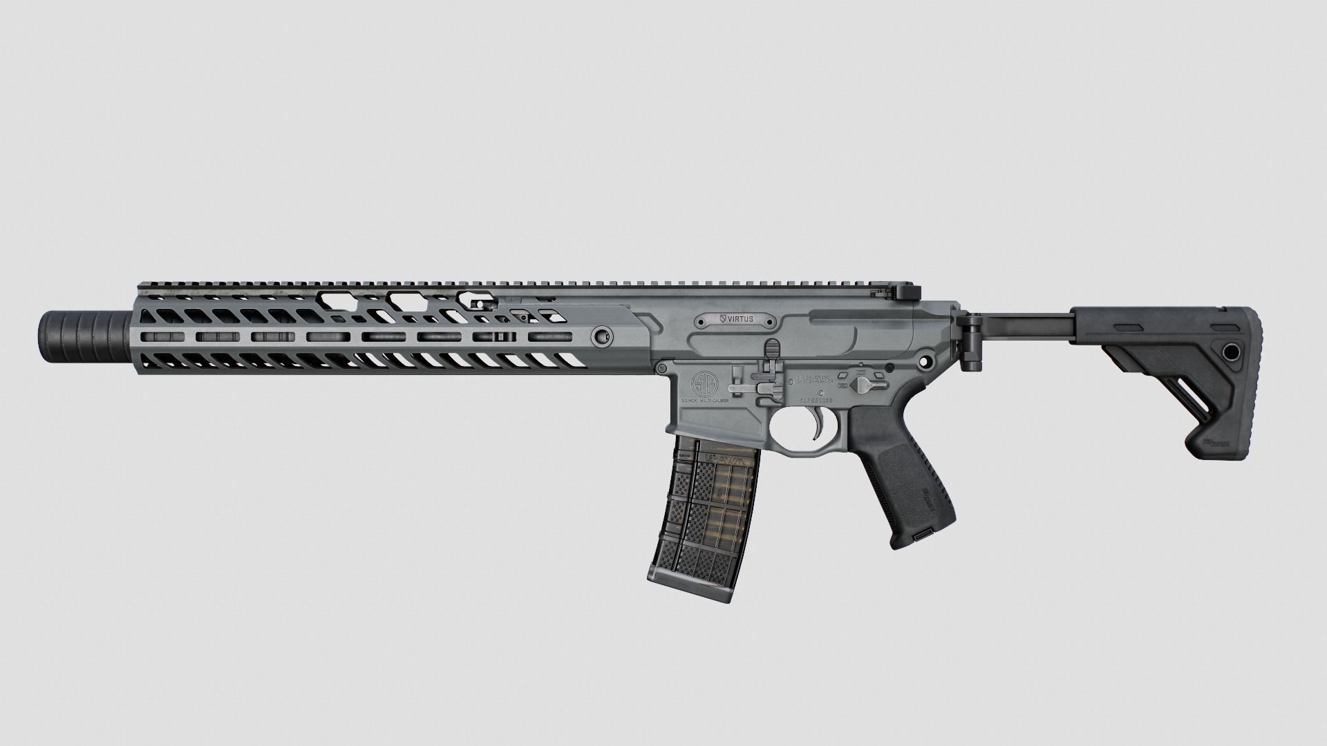 3D model Sig Sauer MCX Virtus Assault Rifle VR / AR / low-poly | CGTrader