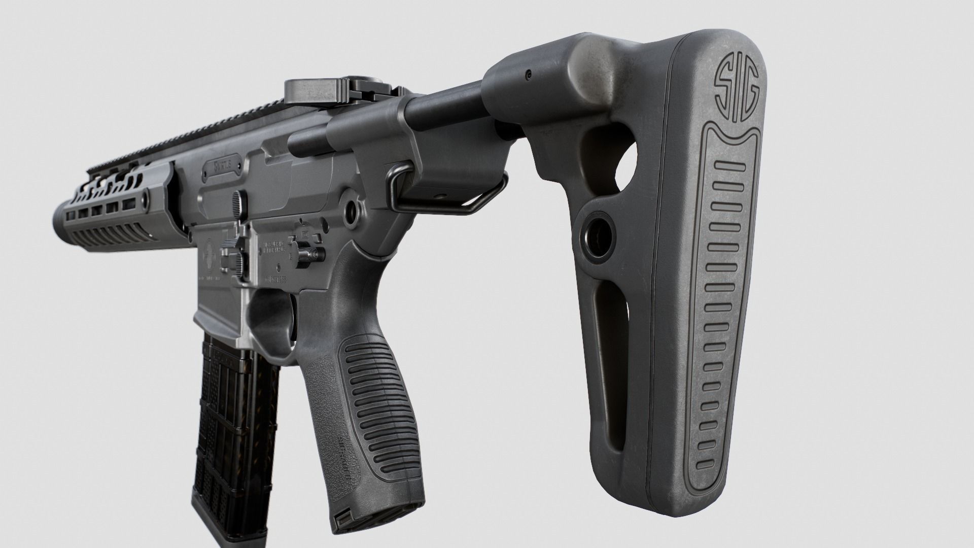 3D model Sig Sauer MCX Virtus Assault Rifle VR / AR / low-poly | CGTrader