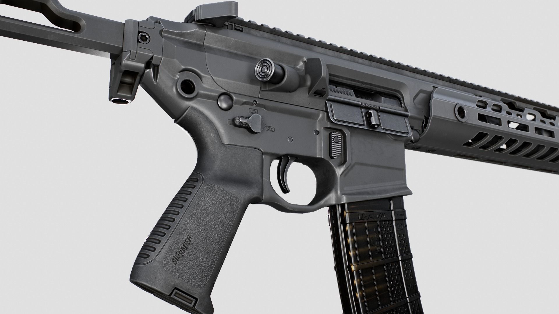 3D model Sig Sauer MCX Virtus Assault Rifle VR / AR / low-poly | CGTrader