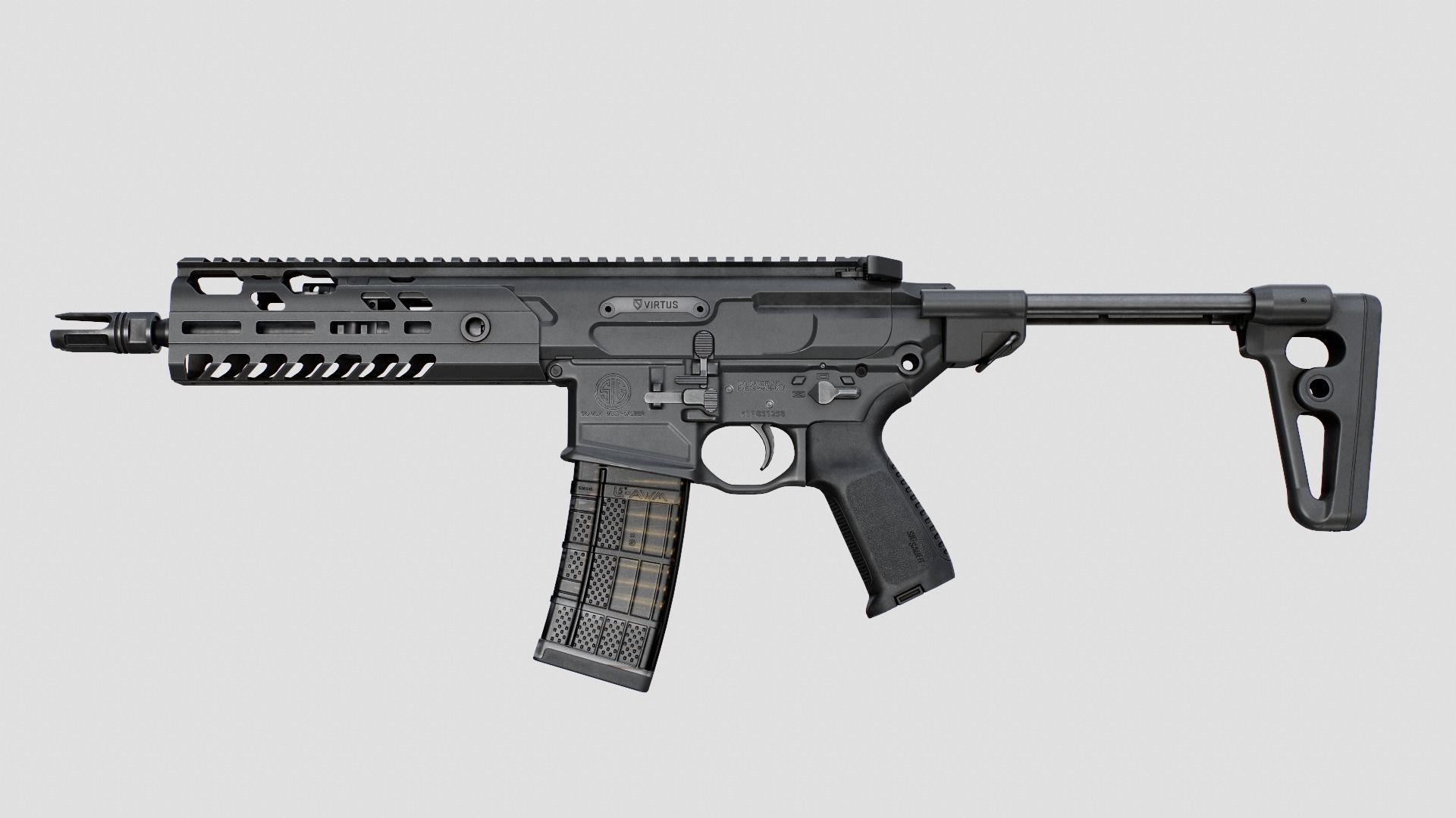3D model Sig Sauer MCX Virtus Assault Rifle VR / AR / low-poly | CGTrader