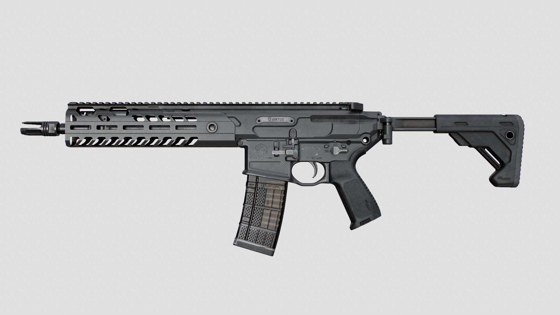 3D model Sig Sauer MCX Virtus Assault Rifle VR / AR / low-poly | CGTrader