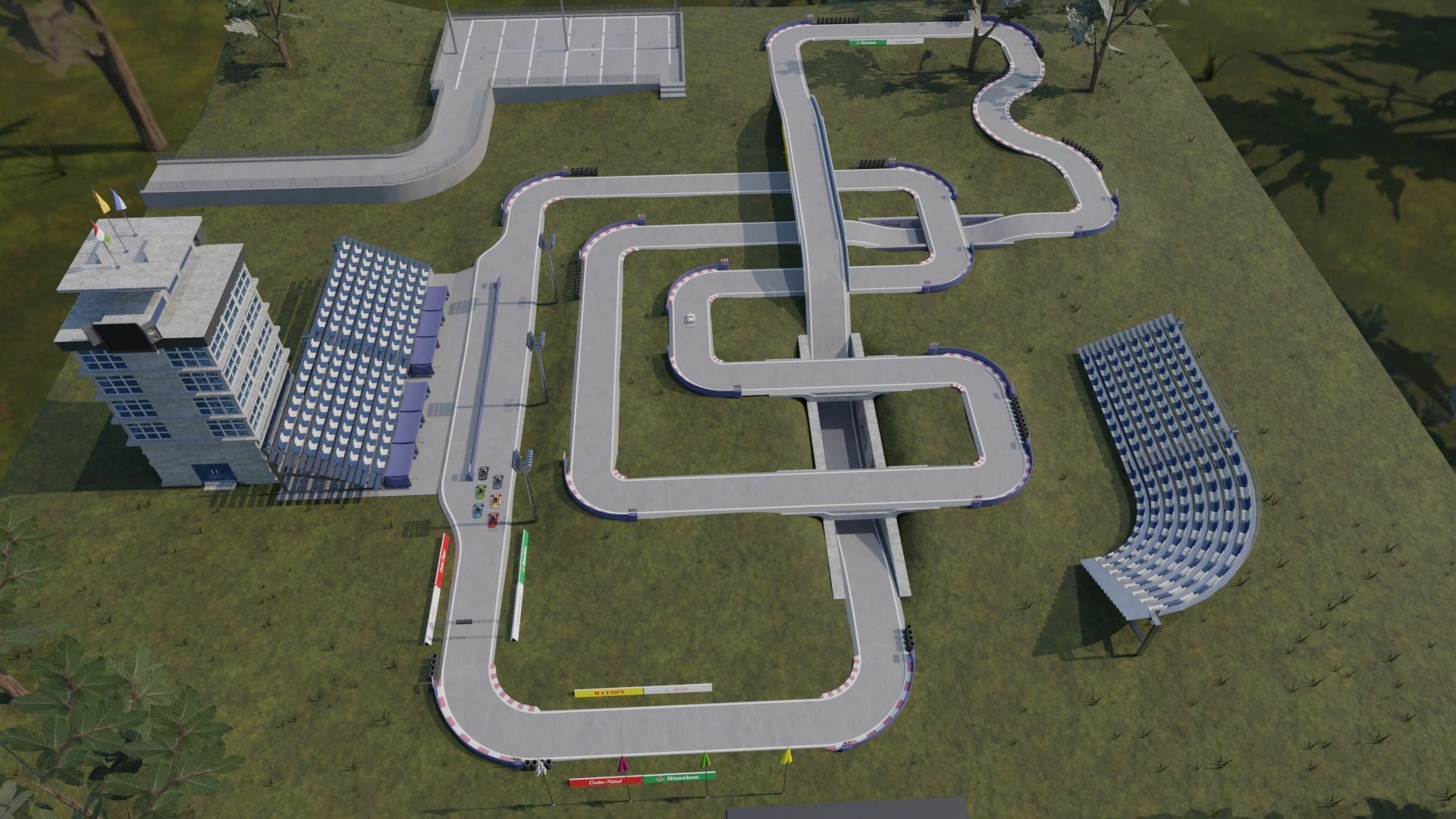 3D model Go Kart race track VR / AR / low-poly | CGTrader