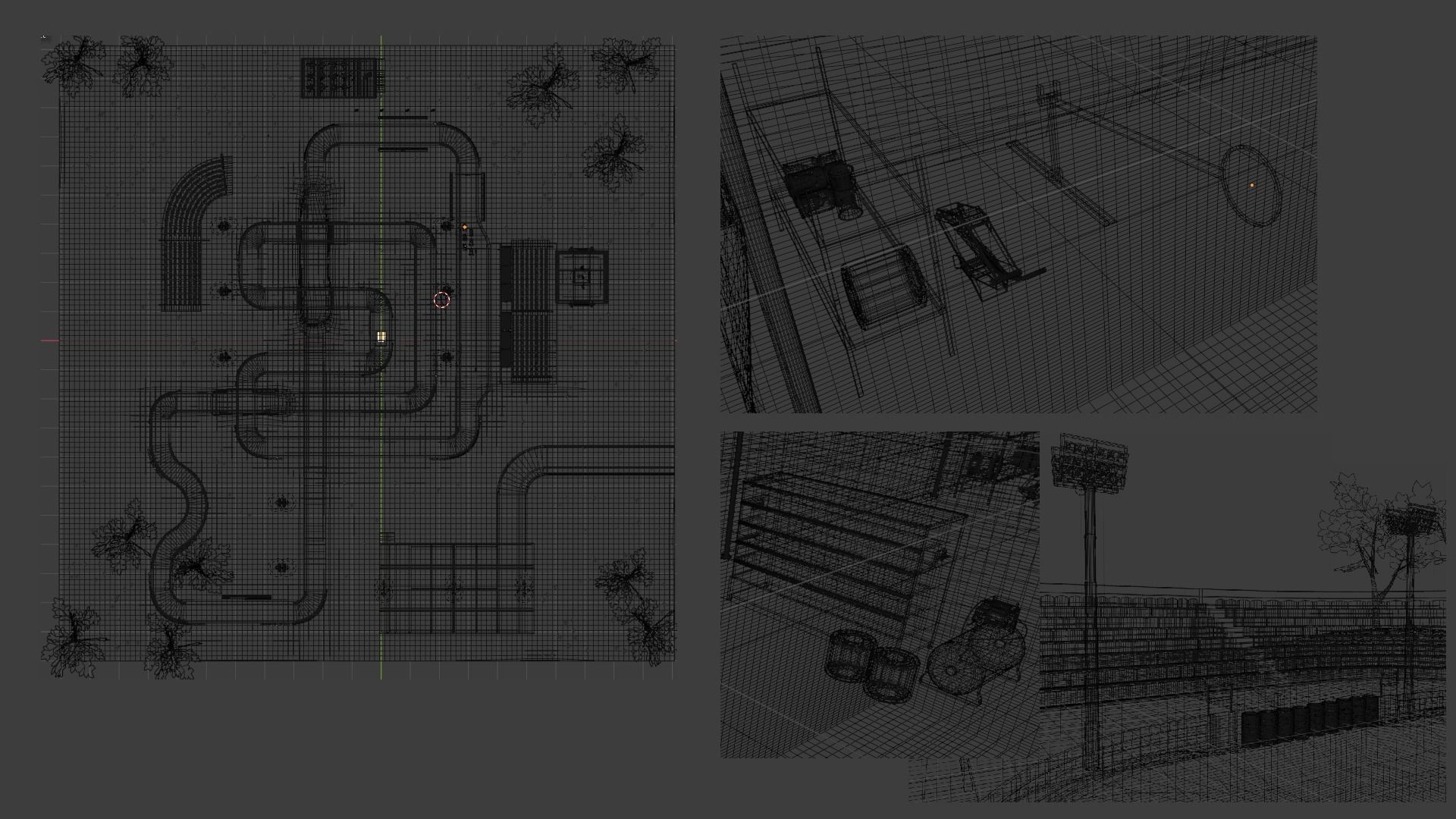 3D model Go Kart race track VR / AR / low-poly | CGTrader