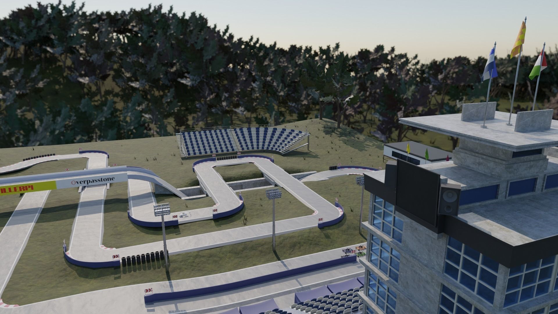 3D model Go Kart race track VR / AR / low-poly | CGTrader