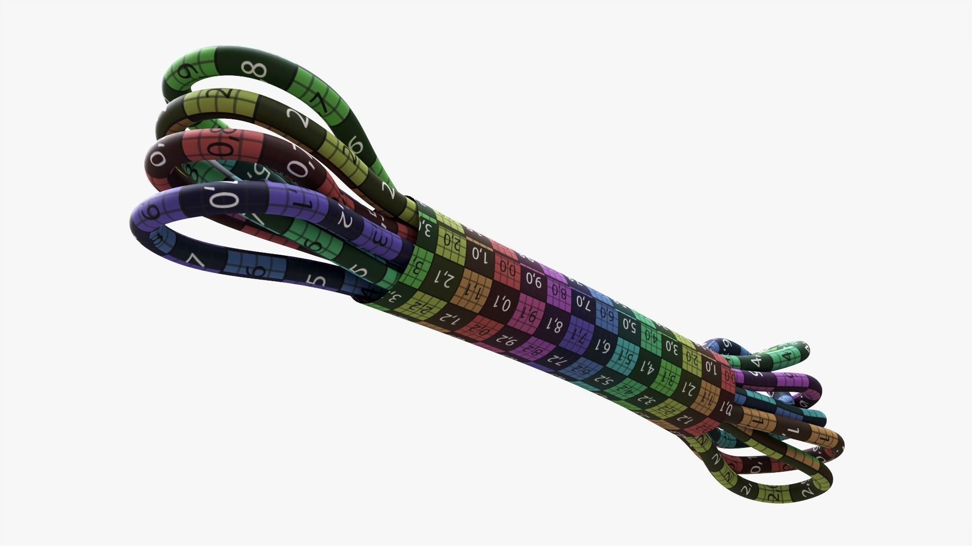 Formal round shoelace bundle 01 3D model | CGTrader