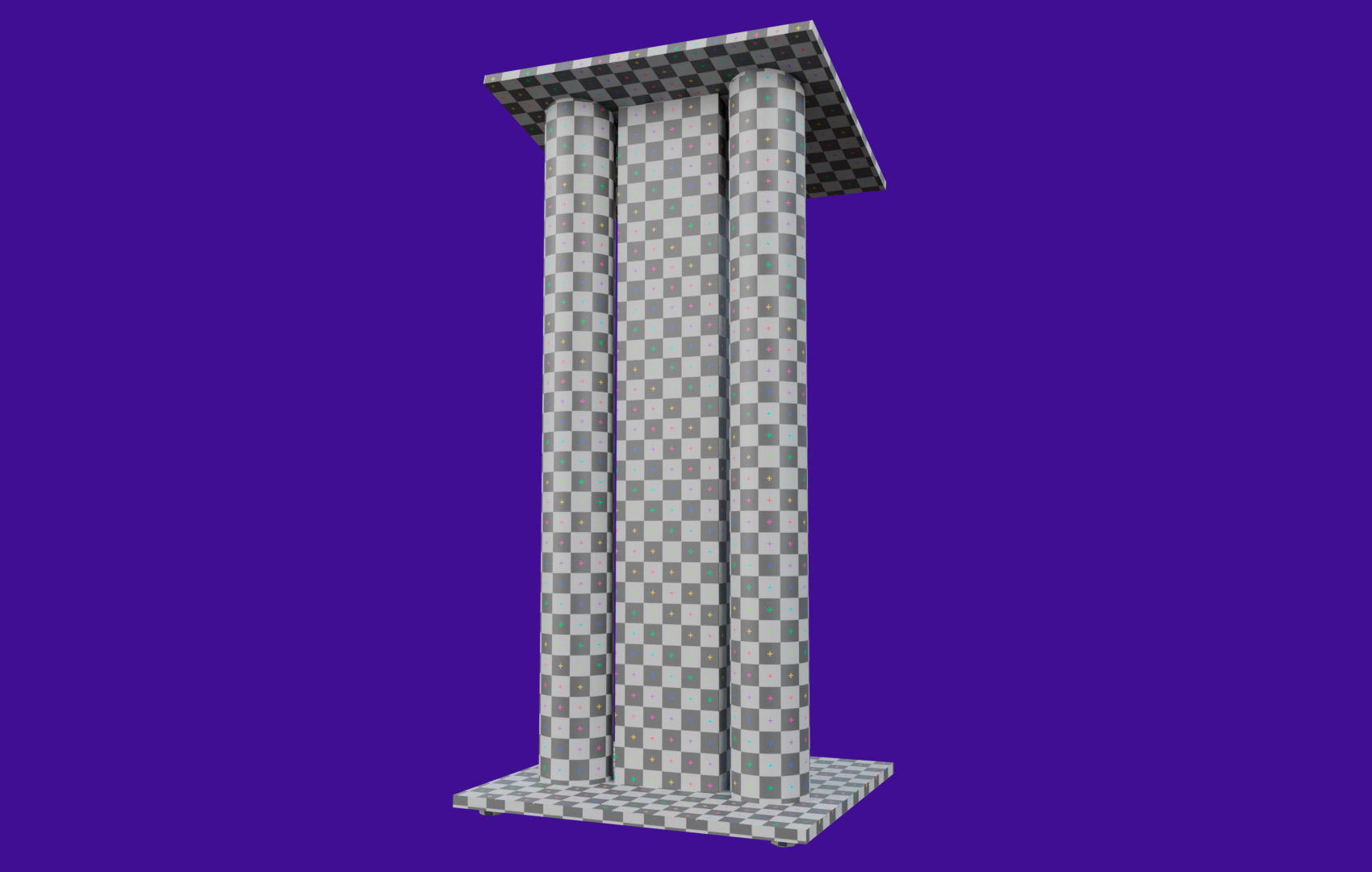 3D model Pulpit With Metal Columns VR / AR / low-poly | CGTrader