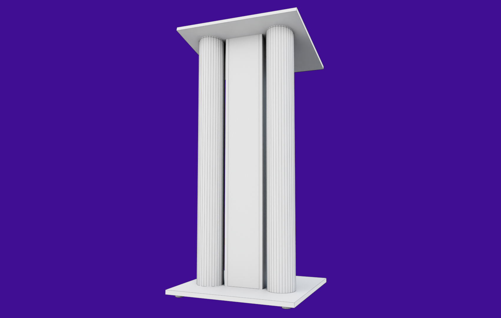 3D model Pulpit With Metal Columns VR / AR / low-poly | CGTrader