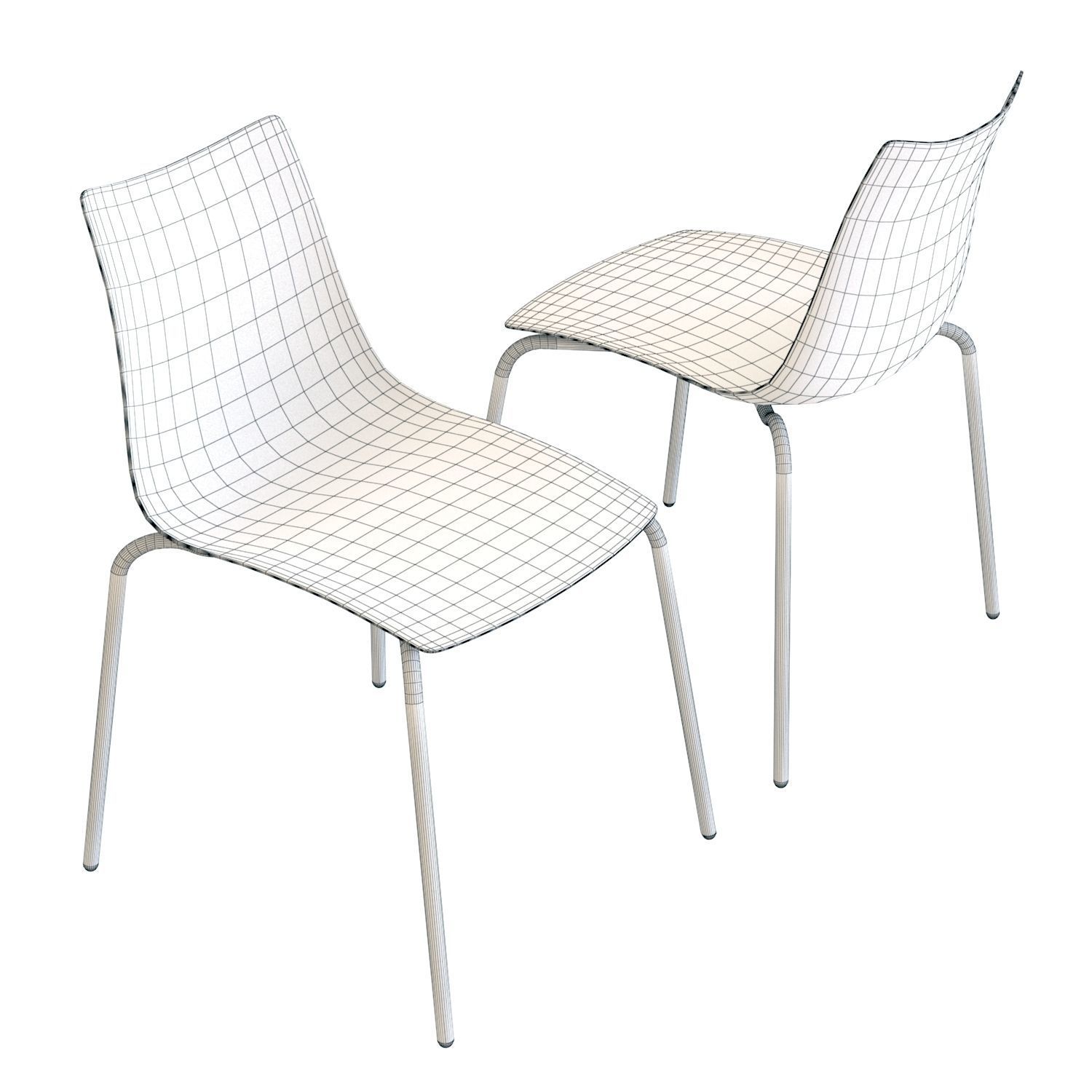 Scavolini Flash Dining Chair 3D model | CGTrader