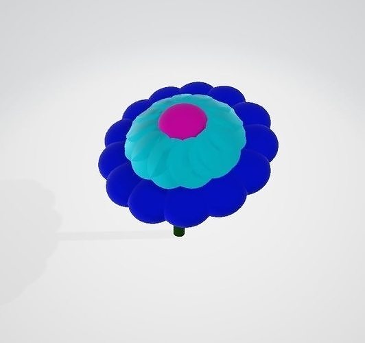 Polygon Flower free 3D model | CGTrader