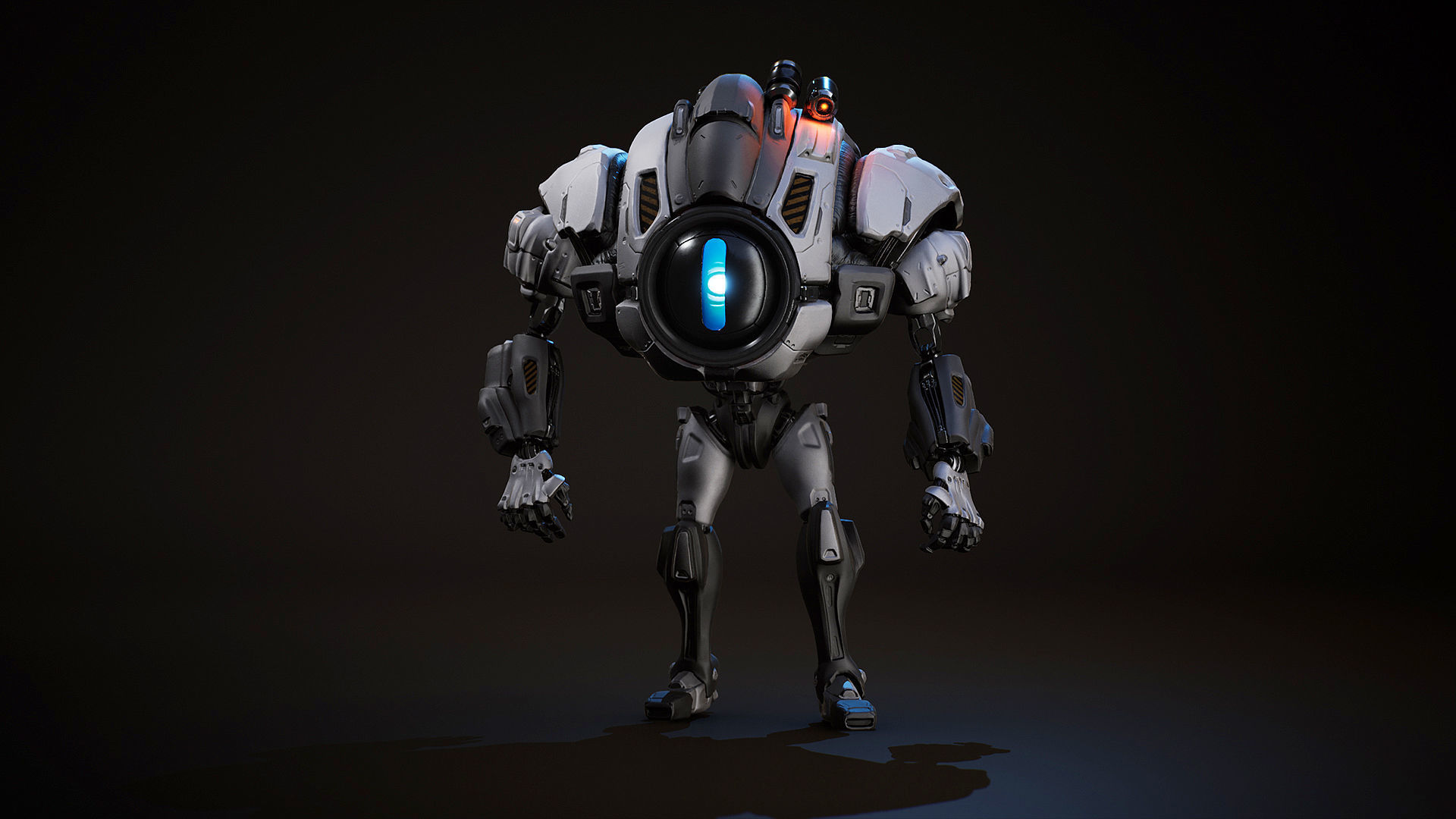 3D model Heavy Bot for Unreal Engine 4 VR / AR / low-poly rigged | CGTrader