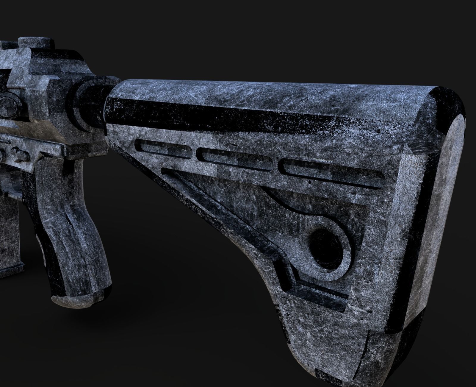 3D model Haenel assault rifle VR / AR / low-poly | CGTrader