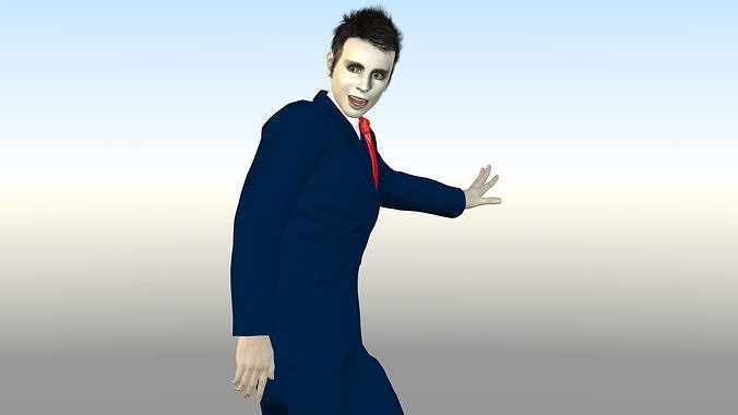 3D model Joker Professional Man Rigged VR / AR / low-poly | CGTrader