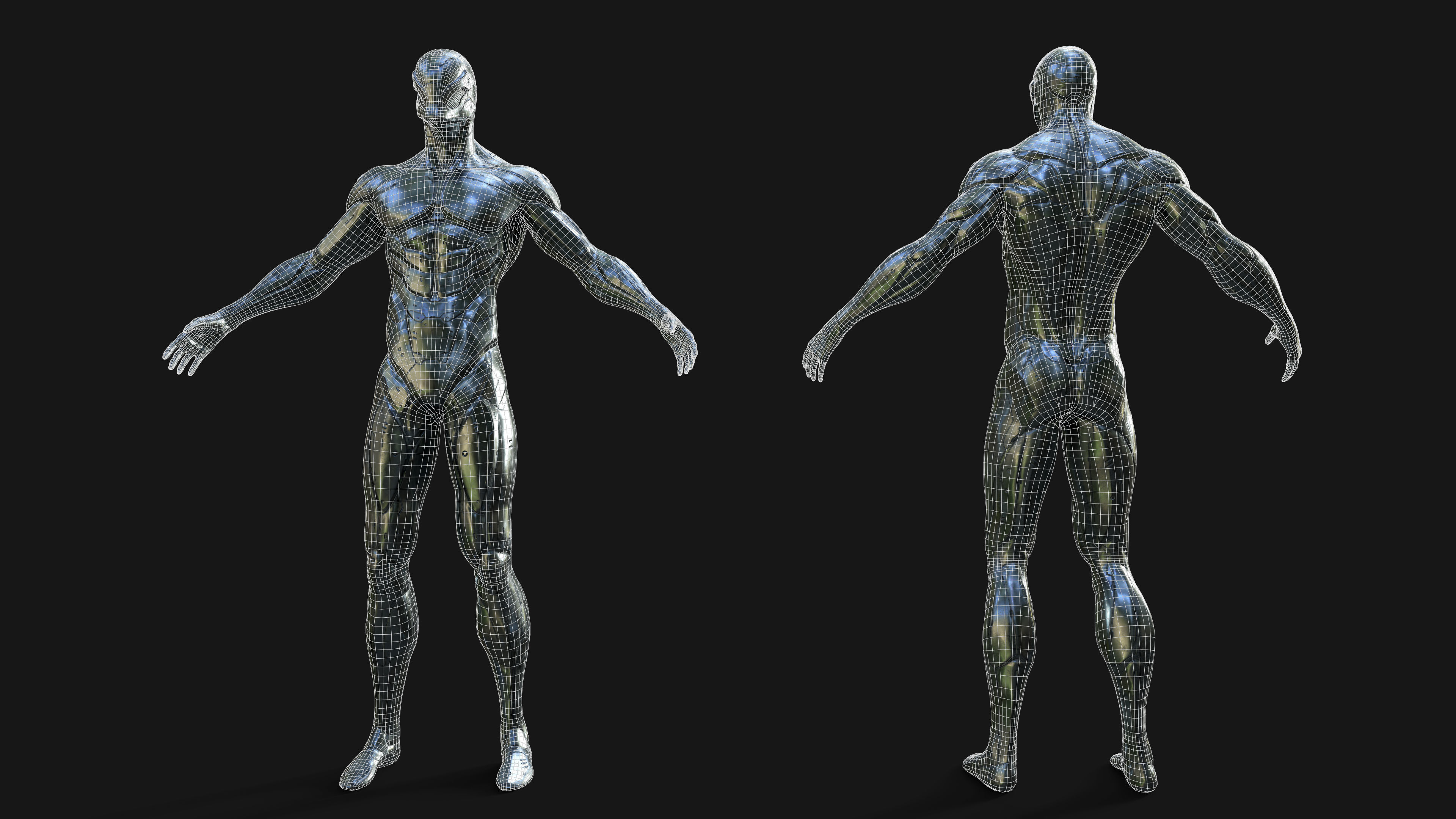 3D model Large Nano-Cyborg VR / AR / low-poly rigged | CGTrader