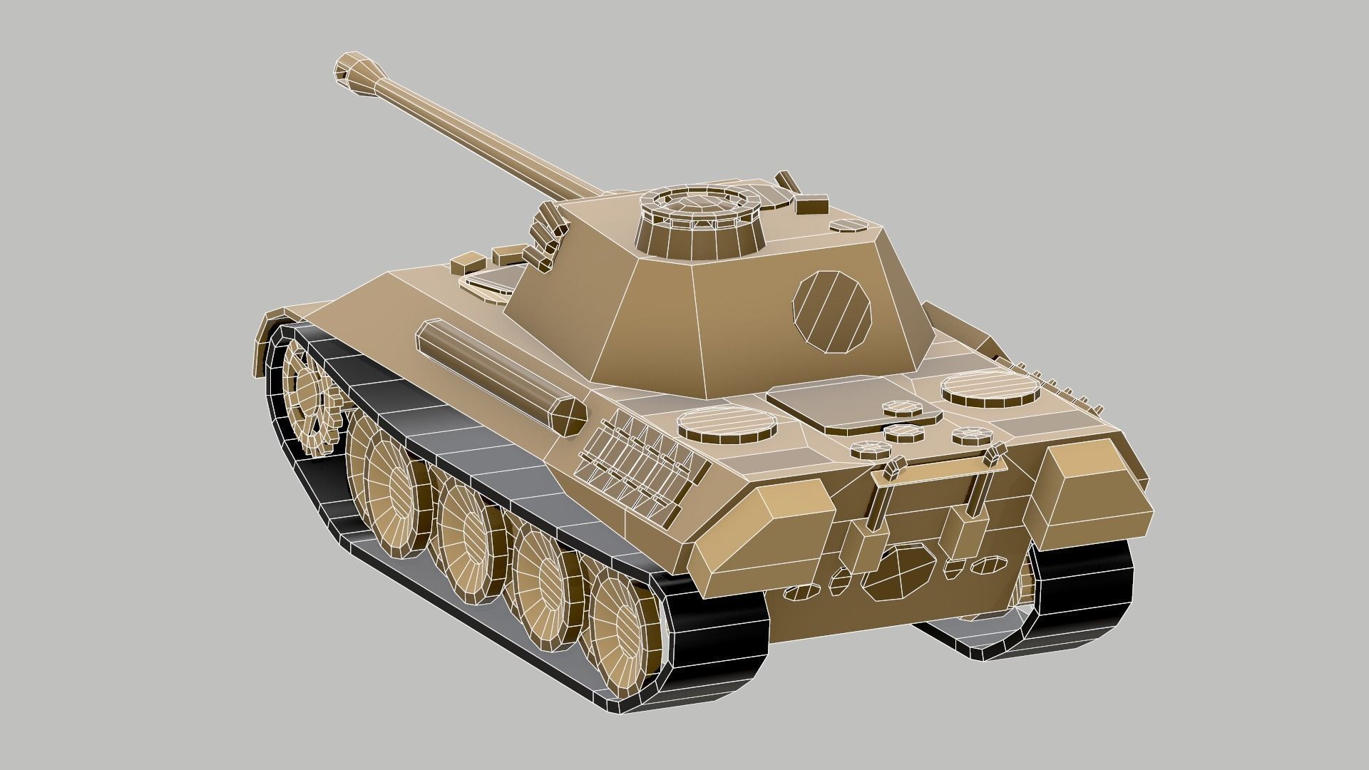 3D model Set of low poly tanks VR / AR / low-poly | CGTrader