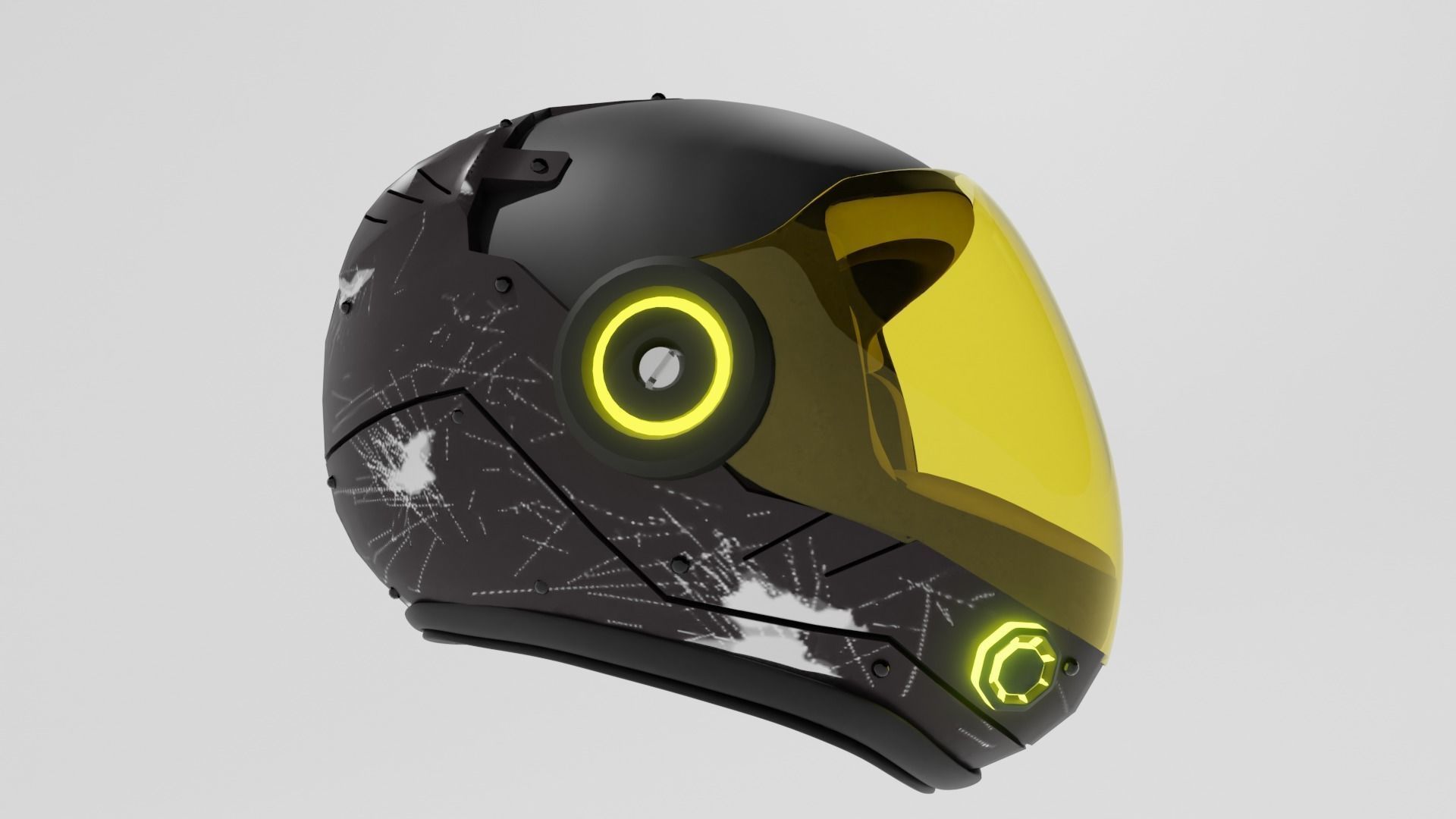 COSMOPUNK helmet with eyes 3D model | CGTrader