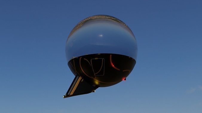 Sphere futuristic aircraft 3D model | CGTrader
