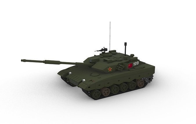 ZTZ-96 Battle Tank 3D model | CGTrader