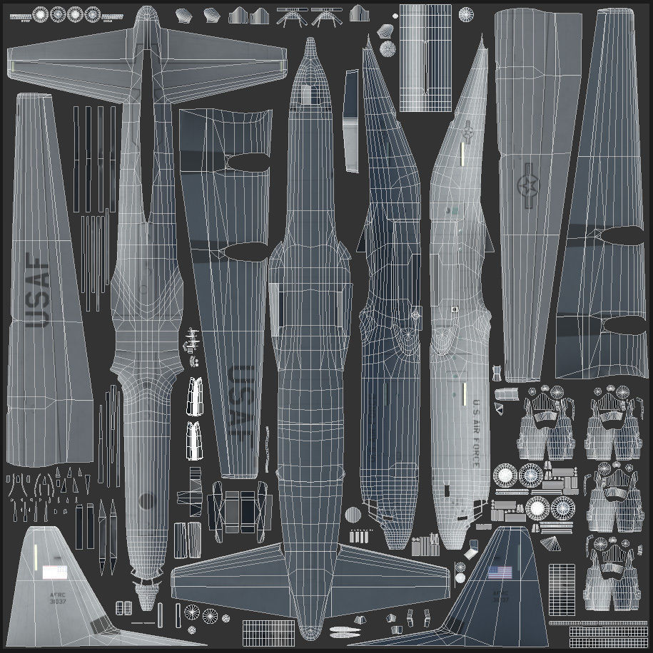 3D model C130 Super Hercules VR / AR / low-poly | CGTrader